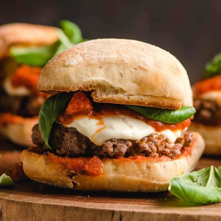 Mozzarella Burgers - Ground Beef Recipes